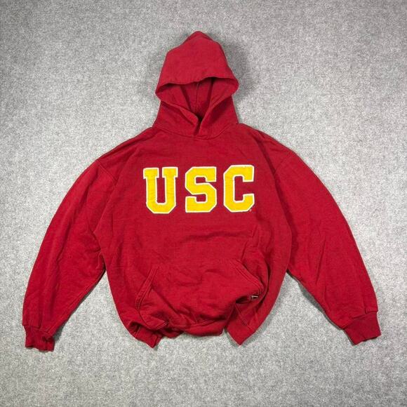 Russell Athletic | Shirts | Vintage Usc Embroidered Hoodie Embroidered ...